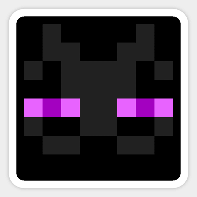 ENDERMAN FACE - Minecraft - Sticker | TeePublic